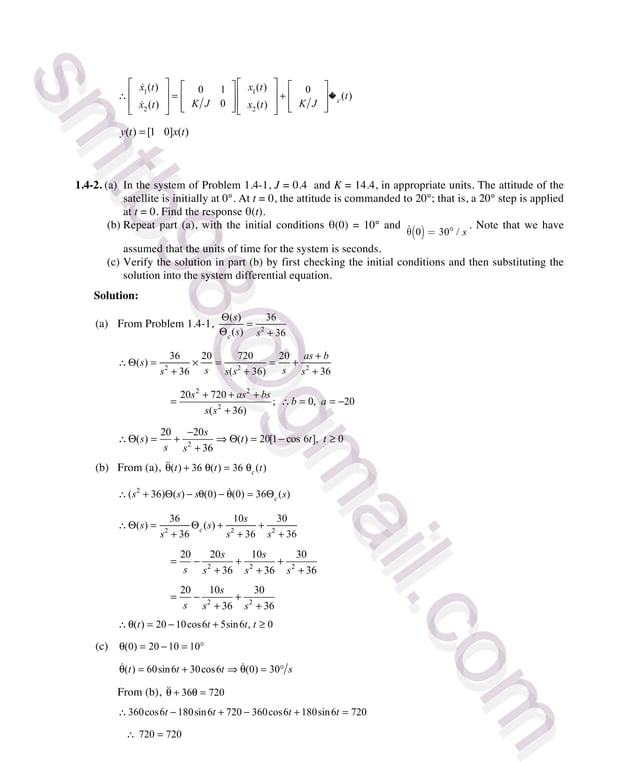 Answers to Problems for Digital Control System Analysis & Design 4th Edition by Phillips and ...