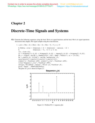 Solutions for Exercises in Digital Signal Processing Using MATLAB, 4th Edition by Ingle and ...
