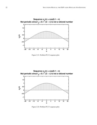 Solutions for Exercises in Digital Signal Processing Using MATLAB, 4th ...