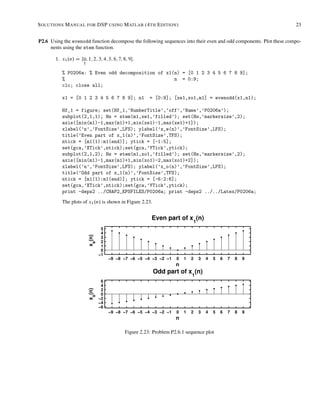 Solutions for Exercises in Digital Signal Processing Using MATLAB, 4th ...
