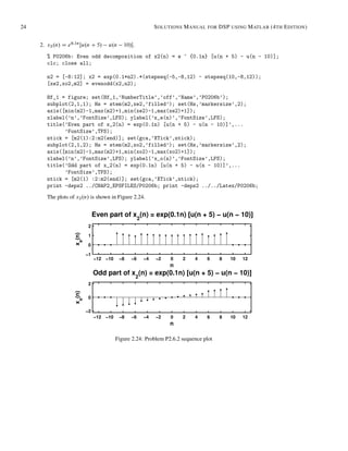 Solutions for Exercises in Digital Signal Processing Using MATLAB, 4th ...