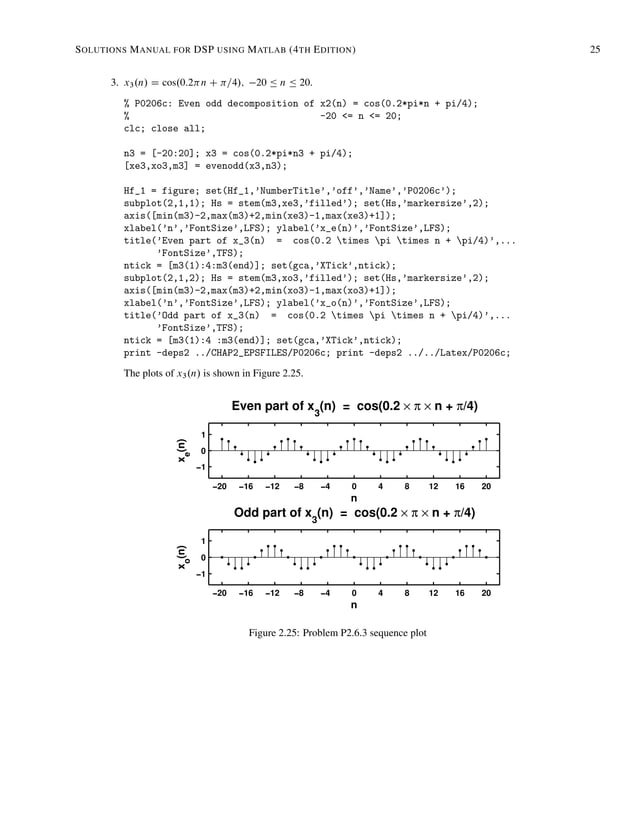 Solutions For Exercises In Digital Signal Processing Using Matlab 4th Edition By Ingle And 9133