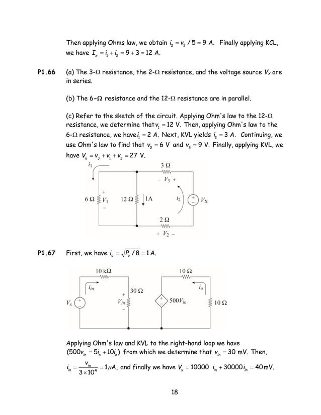 Solutions for Electrical Engineering, 7th Edition by Allan Hambley | PDF | Chemistry | Science
