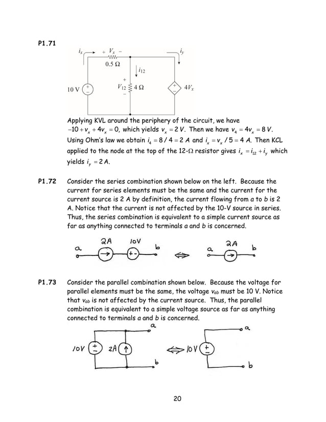 Solutions for Electrical Engineering, 7th Edition by Allan Hambley | PDF | Chemistry | Science