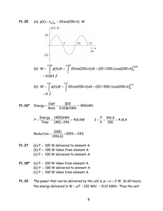 Solutions for Electrical Engineering, 7th Edition by Allan Hambley | PDF