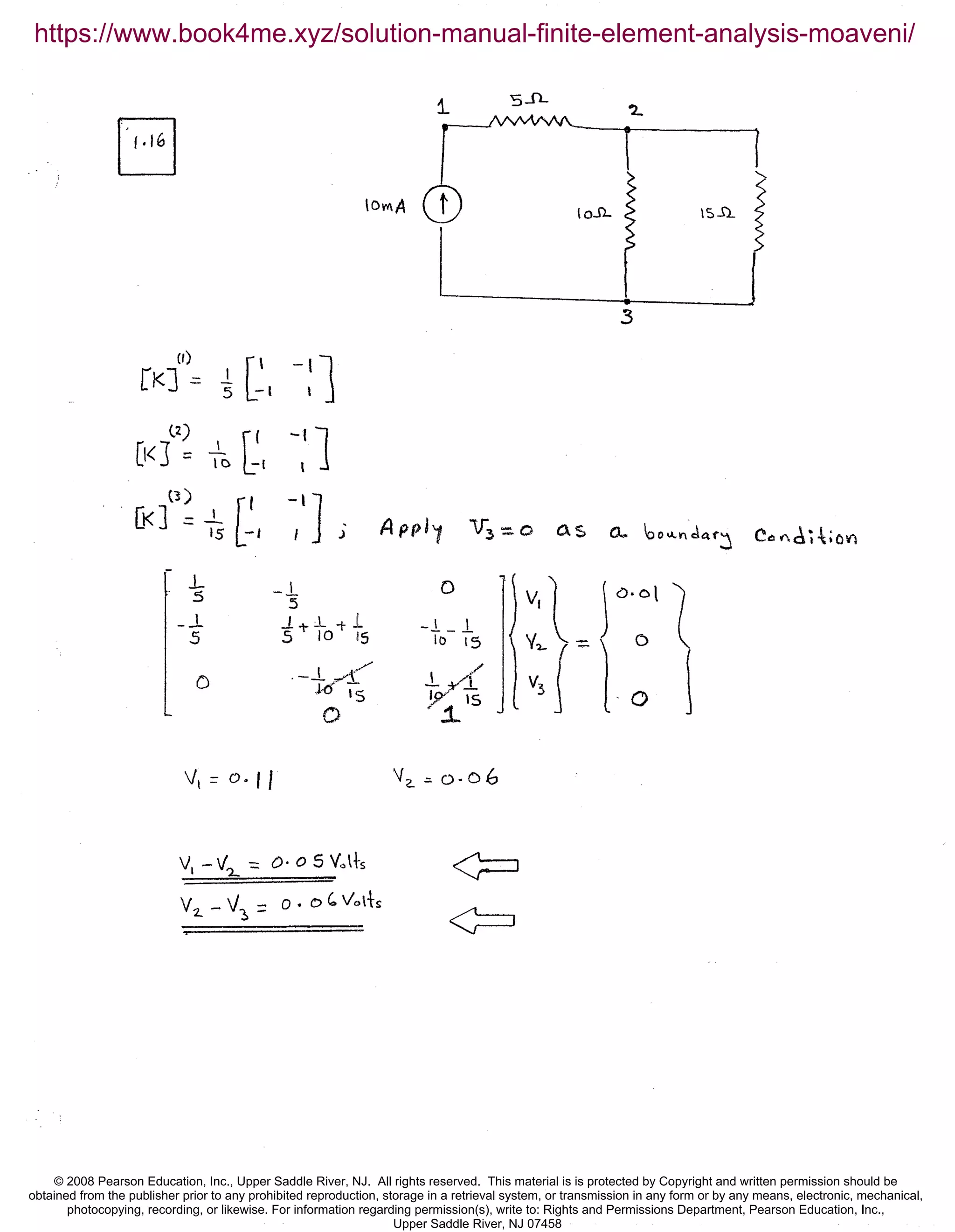 Solution Manual For Finite Element Analysis 3rd Edition Saeed Moaveni Pdf
