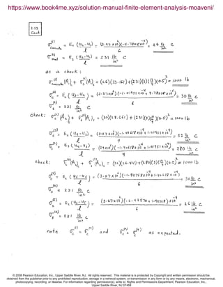 Solution Manual for Finite Element Analysis 3rd edition– Saeed Moaveni | PDF