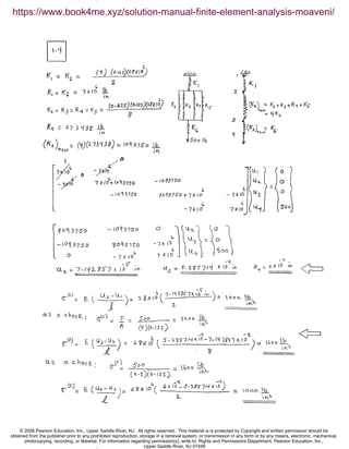 Solution Manual for Finite Element Analysis 3rd edition– Saeed Moaveni ...