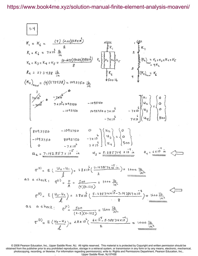 Solution Manual for Finite Element Analysis 3rd edition– Saeed Moaveni | PDF | Desktop ...