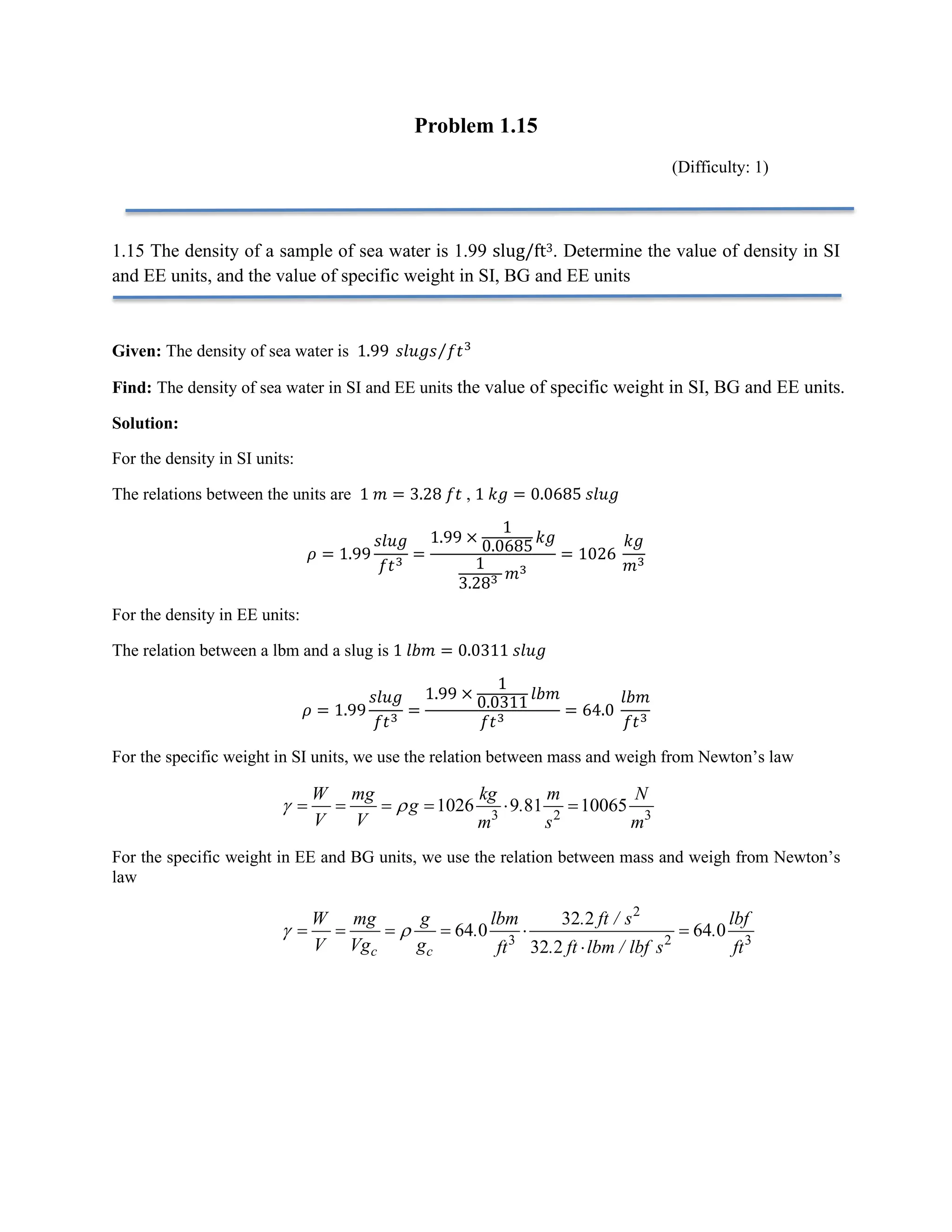 Solutions for Exercises in Fox and McDonald's Introduction to Fluid ...