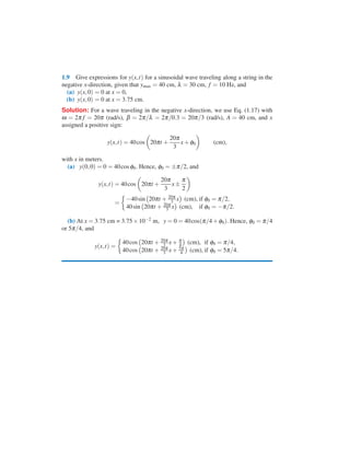 Solutions for Problems in Fundamentals of Applied Electromagnetics, 8th ...