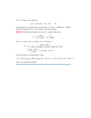 Solutions for Problems in Fundamentals of Applied Electromagnetics, 8th ...