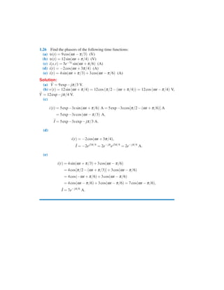 Solutions for Problems in Fundamentals of Applied Electromagnetics, 8th ...