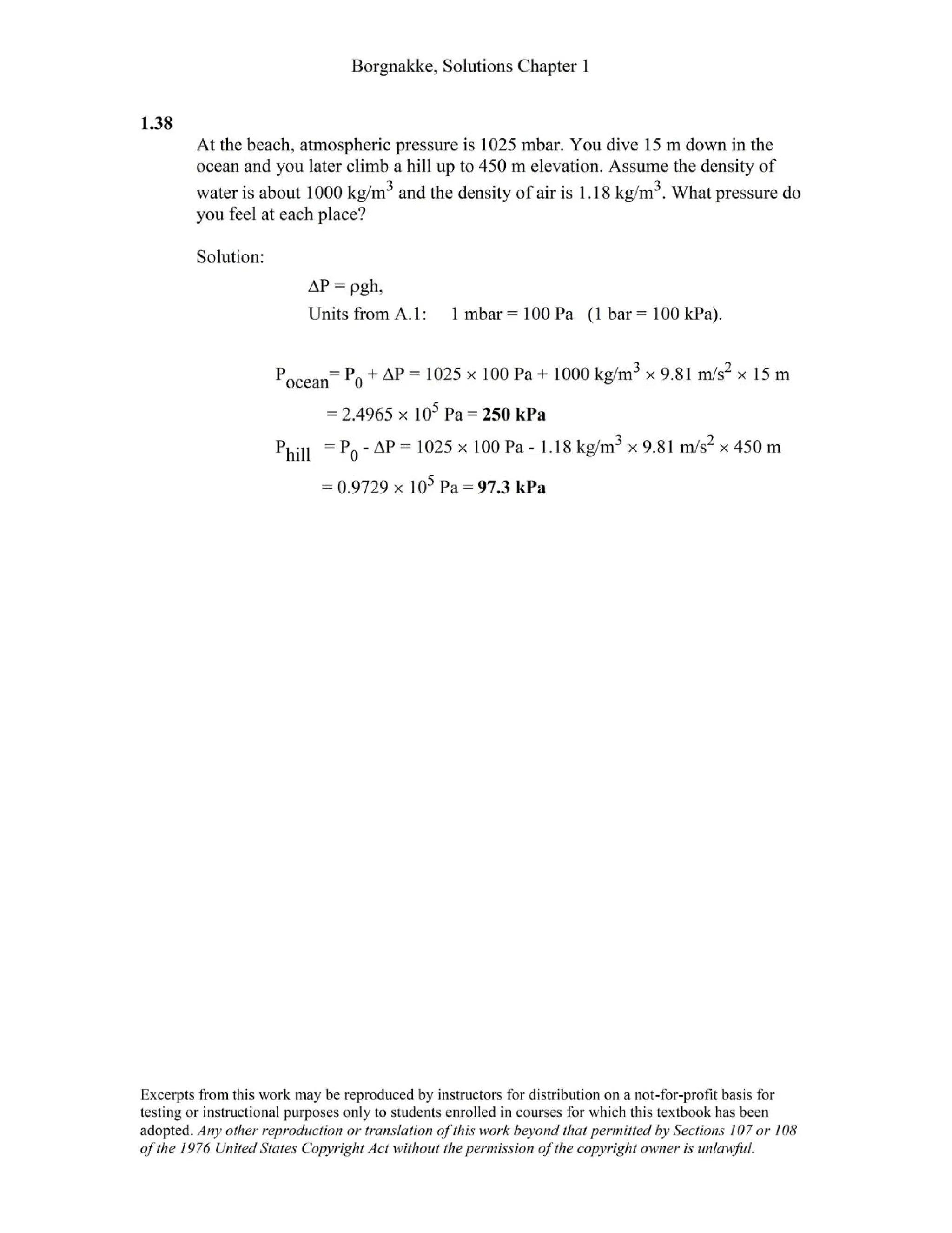 Solutions for Exercises in Fundamentals of Thermodynamics, 10th Edition ...