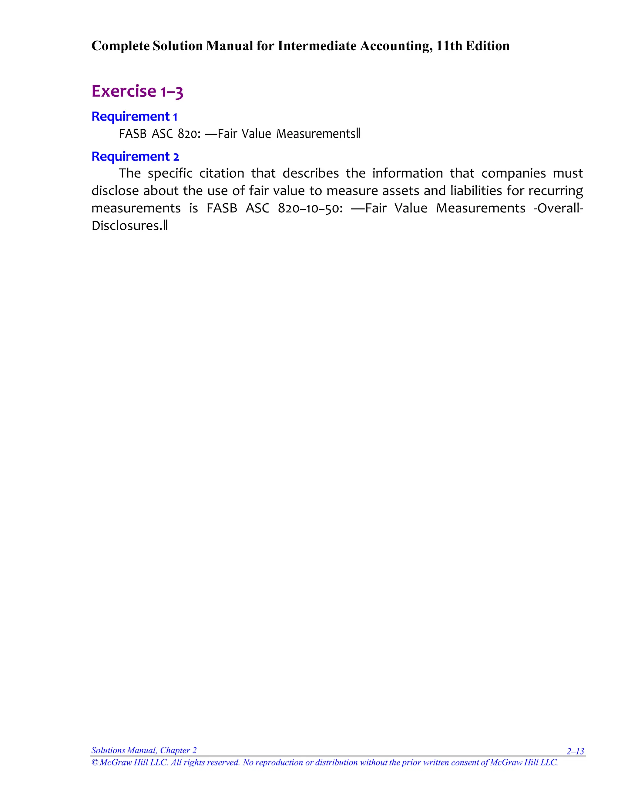 Solution manual for Intermediate Accounting, 11th Edition by David ...