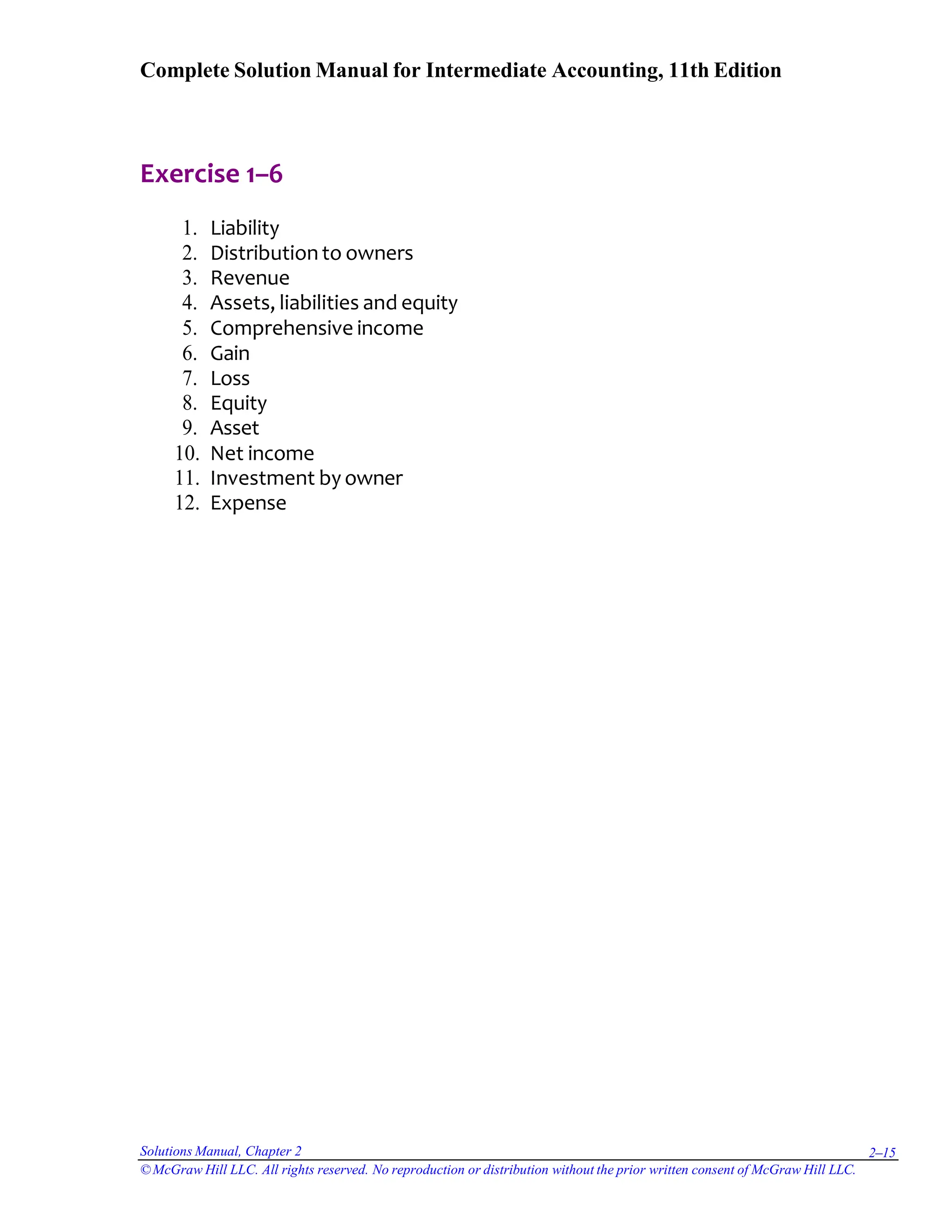 Solution manual for Intermediate Accounting, 11th Edition by David ...