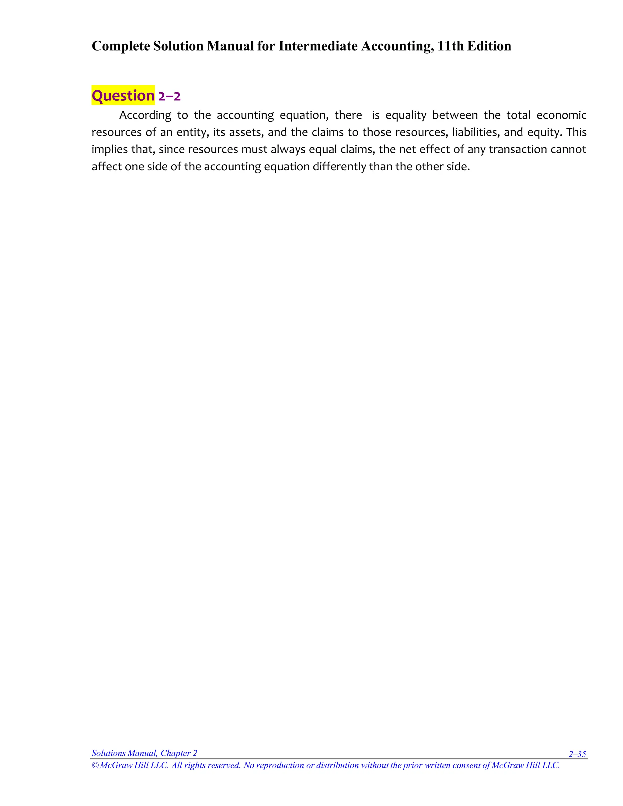 Solution manual for Intermediate Accounting, 11th Edition by David ...