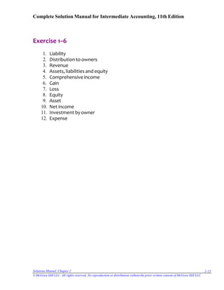 Solution manual for Intermediate Accounting, 11th Edition by David ...