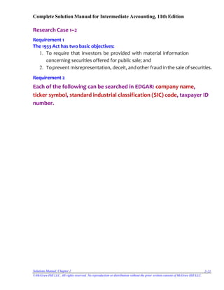 Solution manual for Intermediate Accounting, 11th Edition by David ...