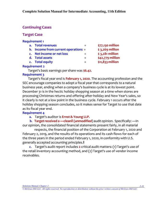 Solution manual for Intermediate Accounting, 11th Edition by David ...