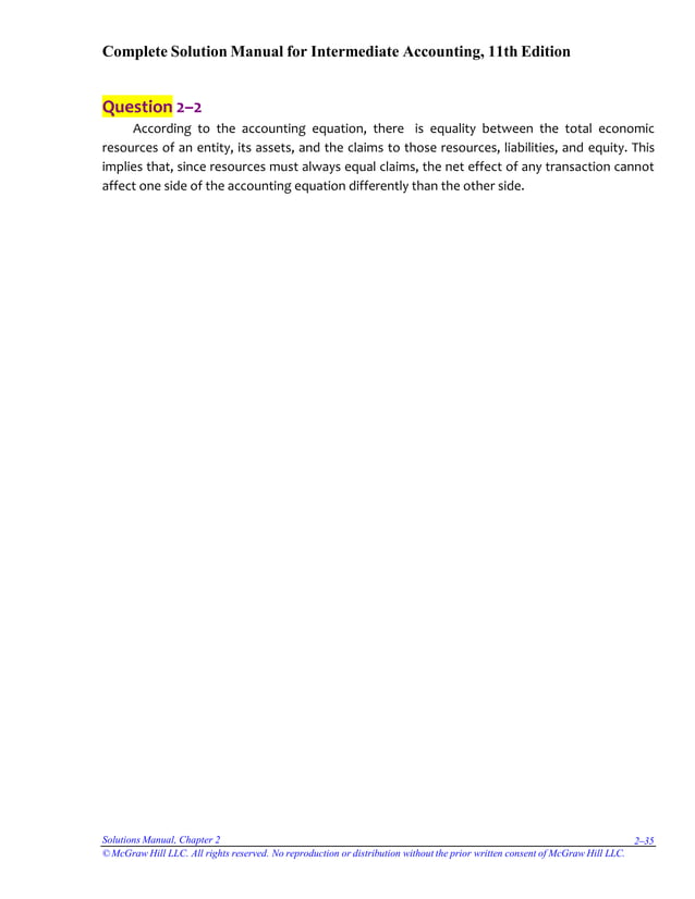 Solution manual for Intermediate Accounting, 11th Edition by David ...