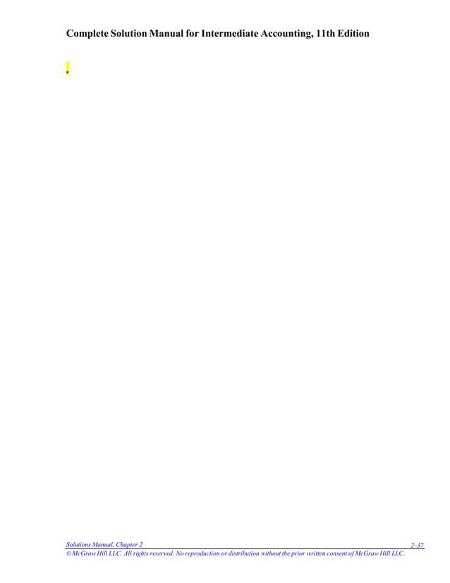 Solution manual for Intermediate Accounting, 11th Edition by David ...