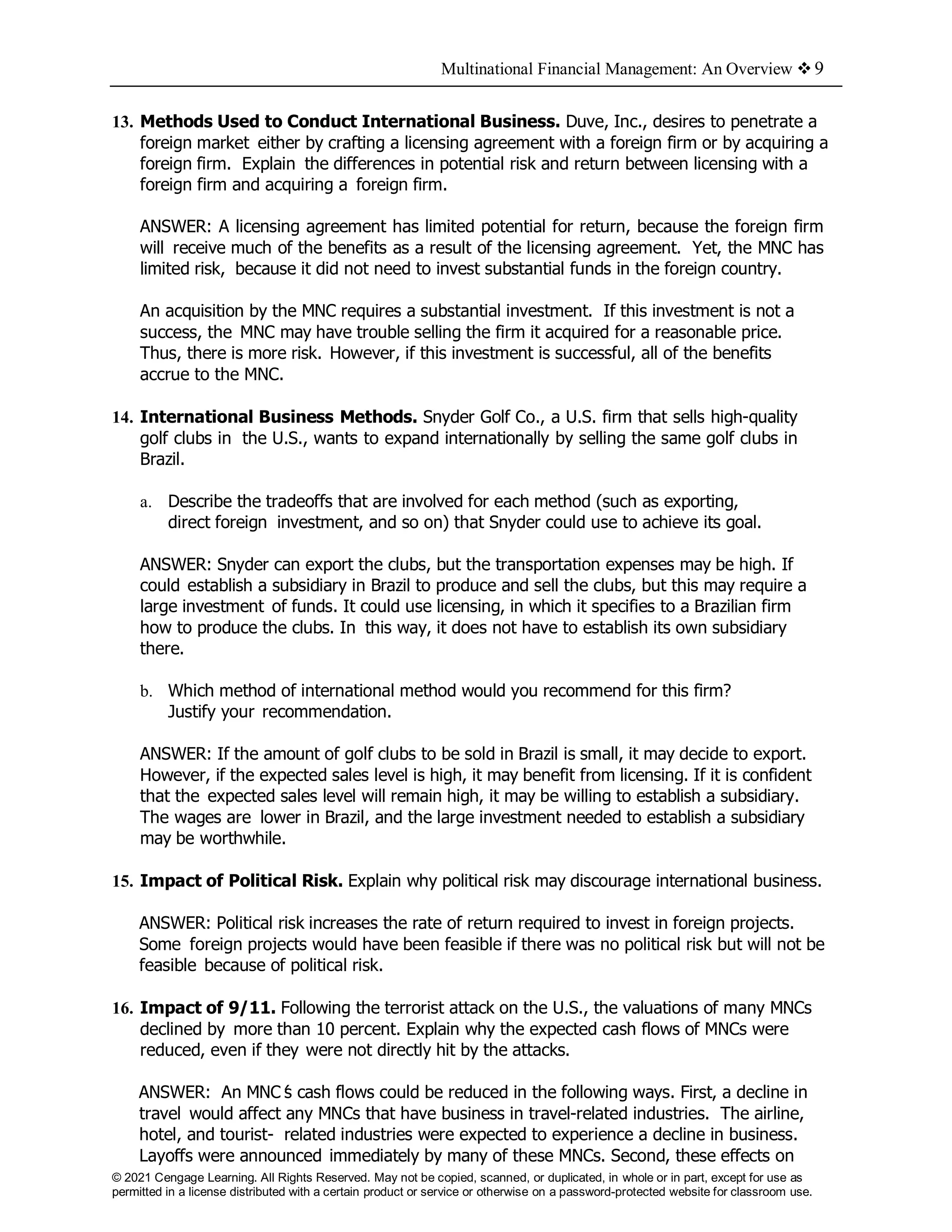 Solution manual for international financial management 14th edition by ...