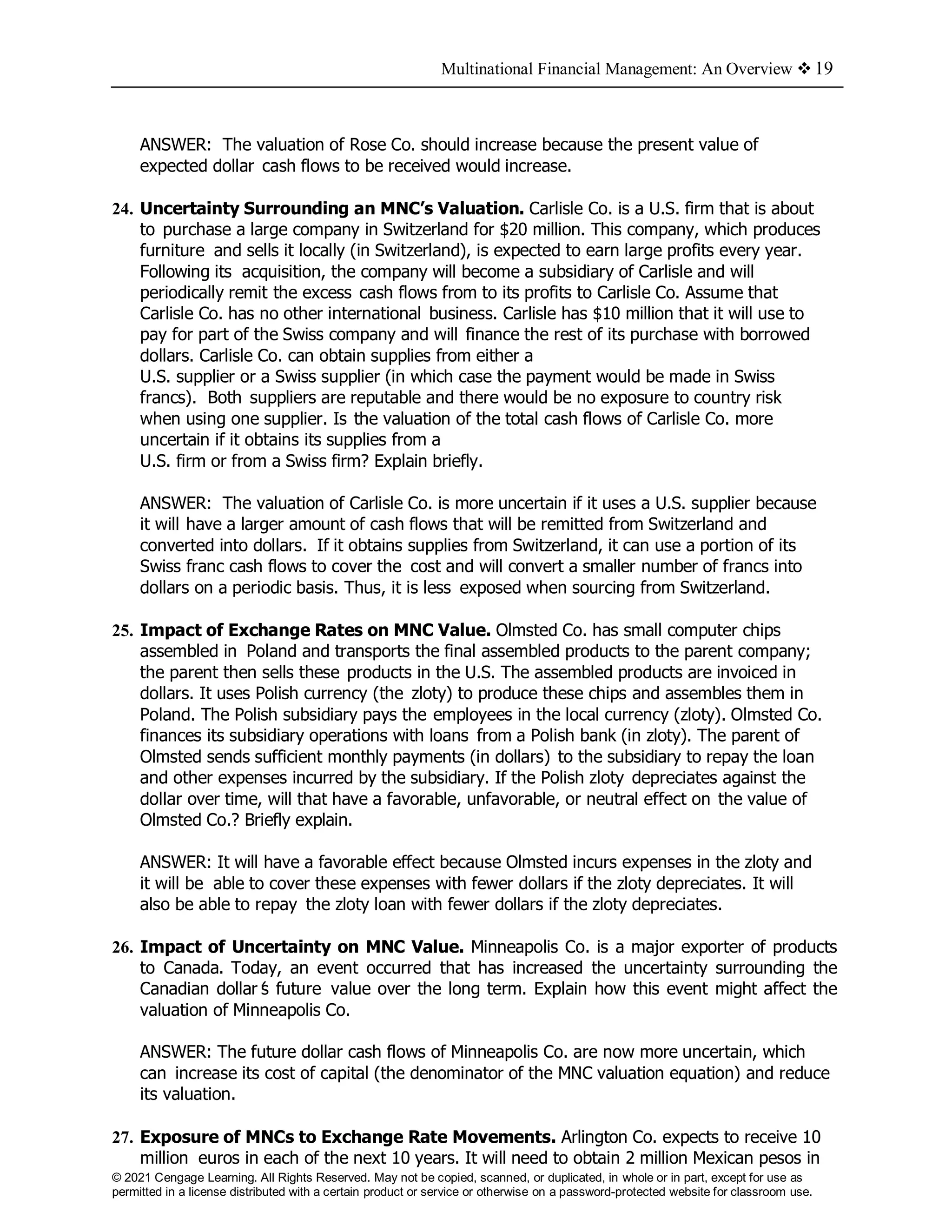 Solution manual for international financial management 14th edition by ...