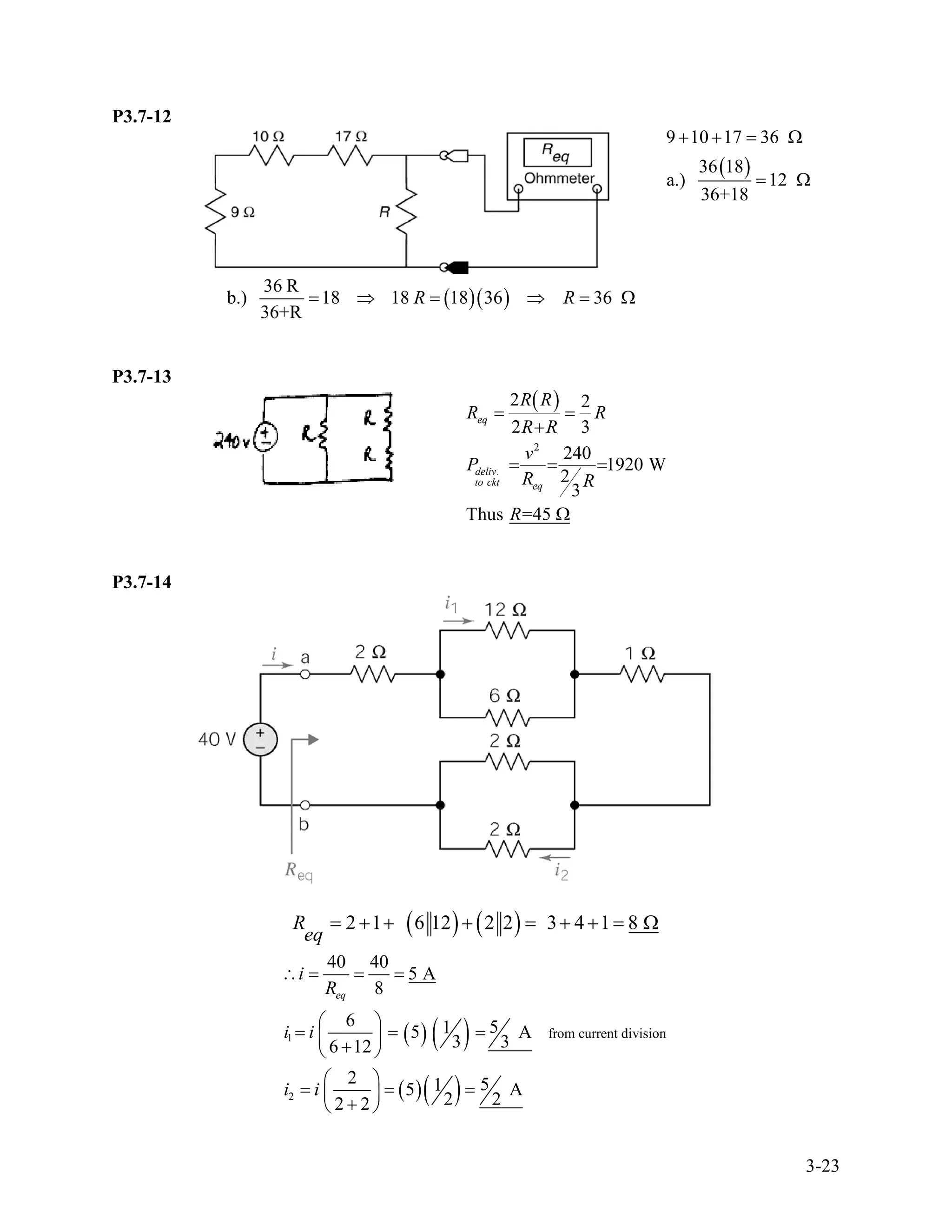 Solution manual for introduction to electric circuits | PDF | Computer ...