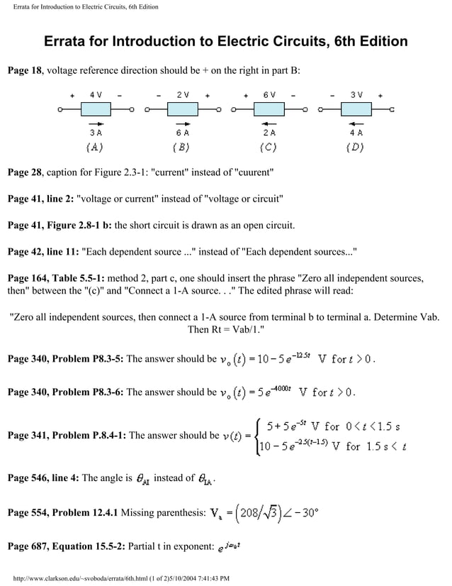 Solution manual for introduction to electric circuits | PDF | Computer ...