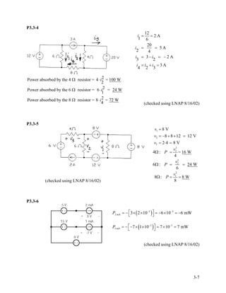 Solution manual for introduction to electric circuits | PDF