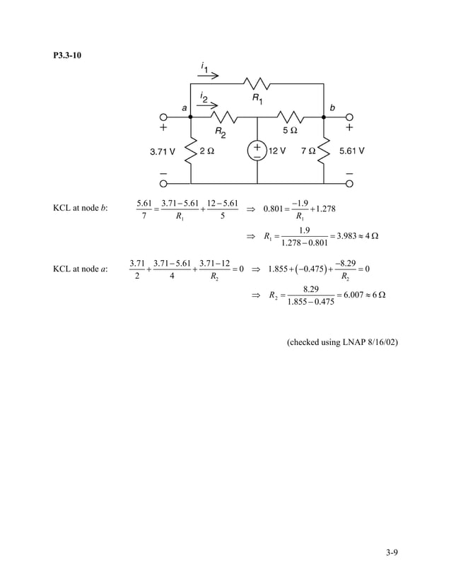 Solution manual for introduction to electric circuits | PDF | Computer ...