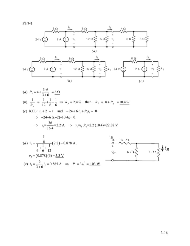 Solution manual for introduction to electric circuits | PDF | Computer ...