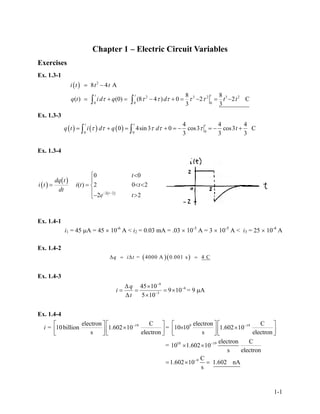 Solution manual for introduction to electric circuits | PDF