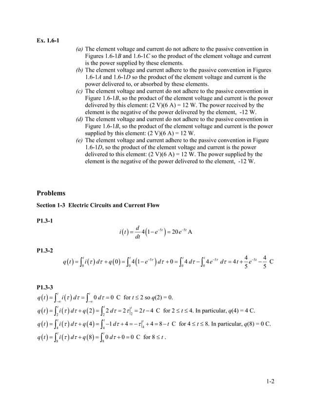 Solution manual for introduction to electric circuits | PDF | Computer ...