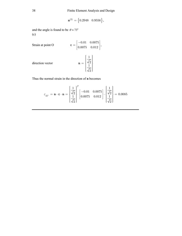Solution Manual For Introduction To Finite Element Analysis And Design