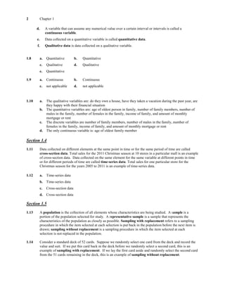 Solutions for Exercises: Introductory Statistics 9th Edition by Prem ...