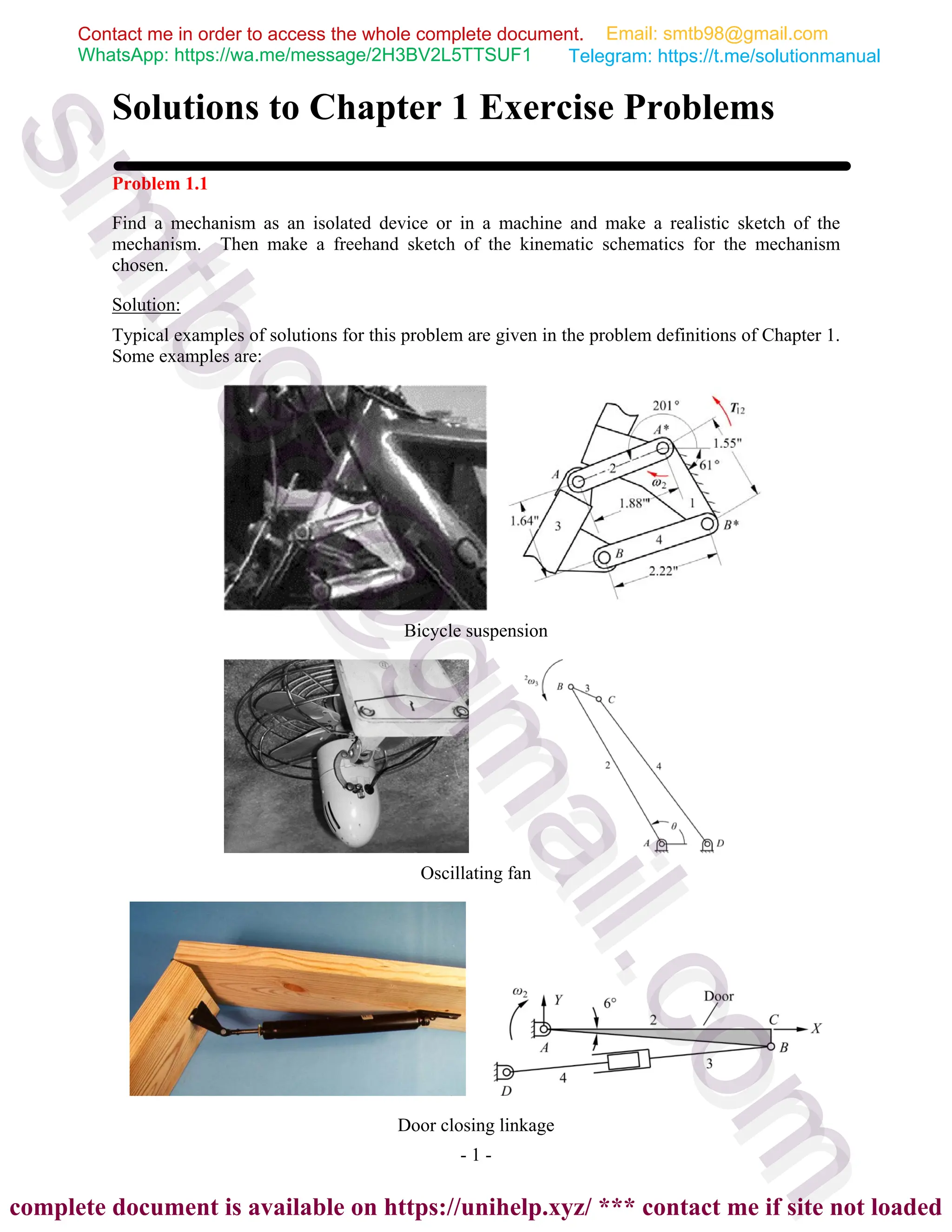 Solutions for Kinematics, Dynamics, and Design of Machinery (3rd ...