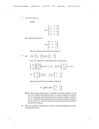 Solution Manual for Linear Models – Shayle Searle, Marvin Gruber | PDF