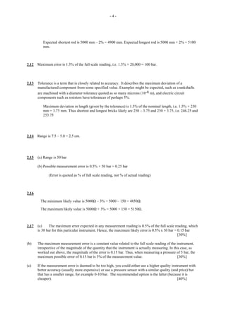 Solutions for Measurement and Instrumentation, 3rd Edition by Morris & Langari | PDF