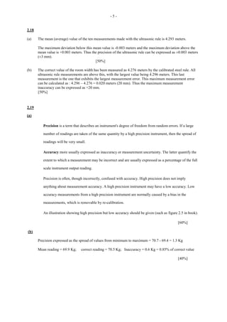 Solutions for Measurement and Instrumentation, 3rd Edition by Morris & Langari | PDF