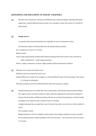 Solutions for Measurement and Instrumentation, 3rd Edition by Morris & Langari | PDF