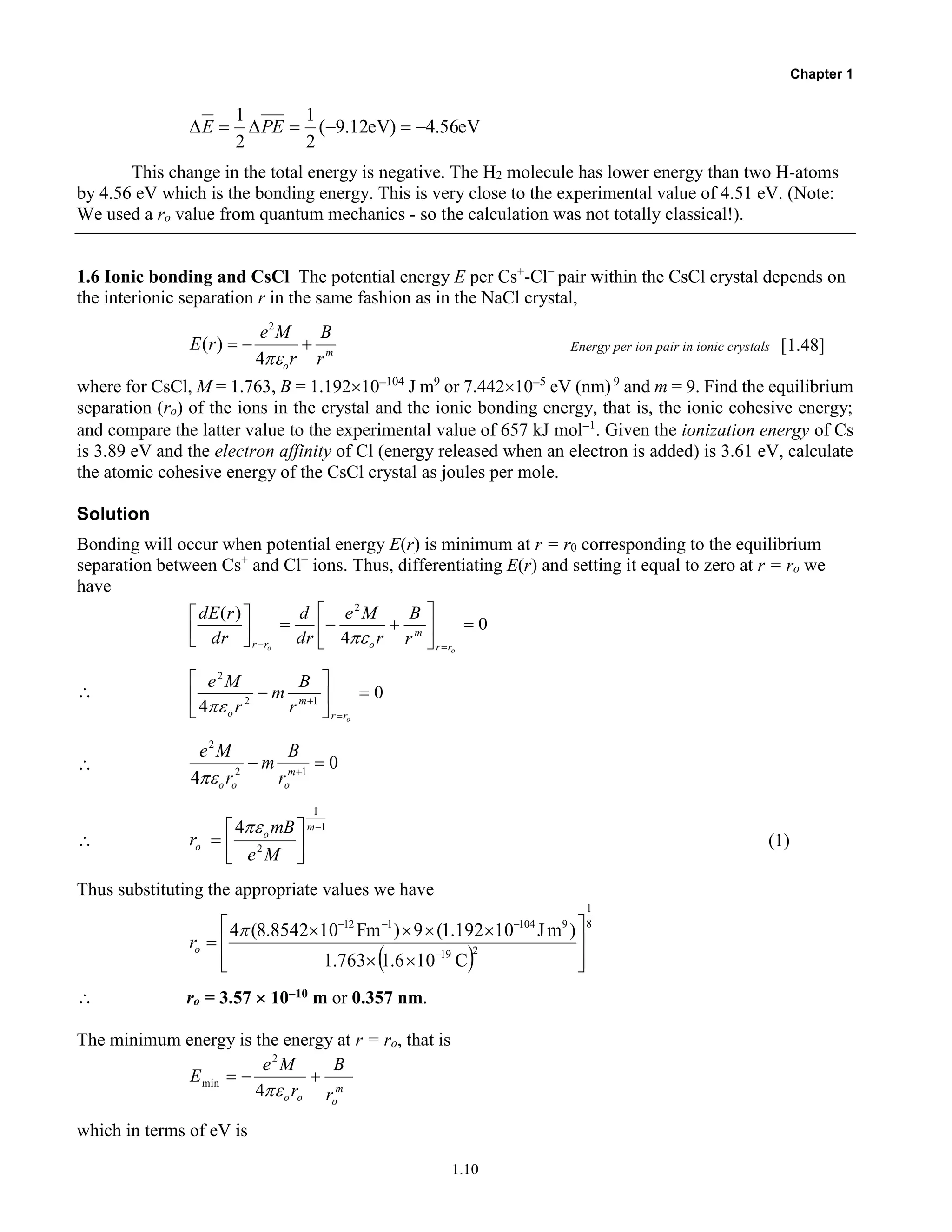 Solutions for Exercises in Principles of Electronic Materials and ...