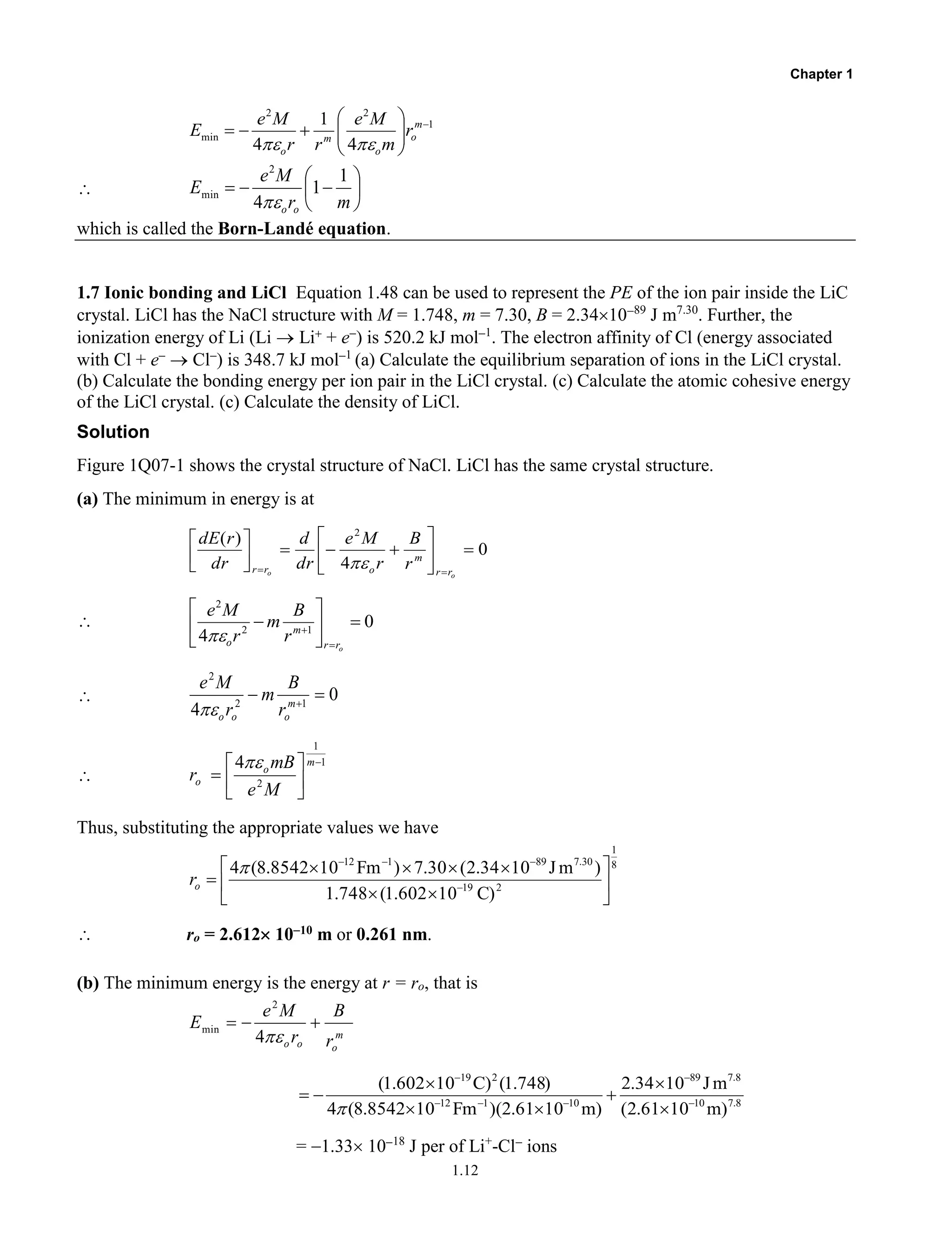 Solutions for Exercises in Principles of Electronic Materials and ...