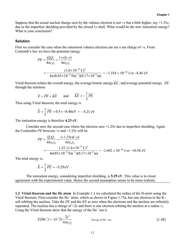Solutions for Exercises in Principles of Electronic Materials and ...