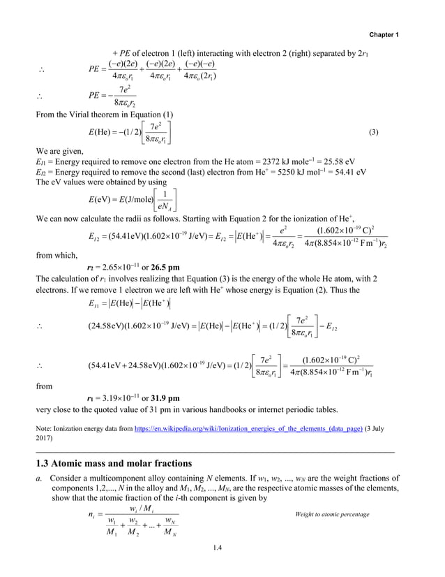 Solutions for Exercises in Principles of Electronic Materials and ...