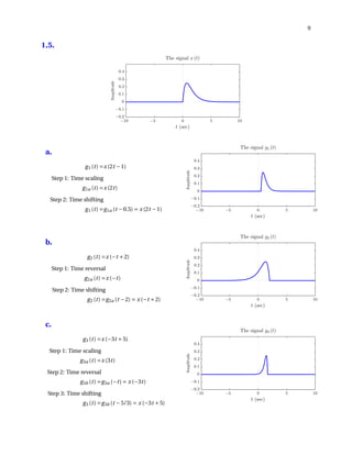 Solutions for Exercises in Signals and Systems by Oktay Alkin | PDF