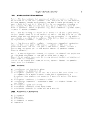 Answers to Problems for Syntax 4th Edition by Andrew Carnie | PDF