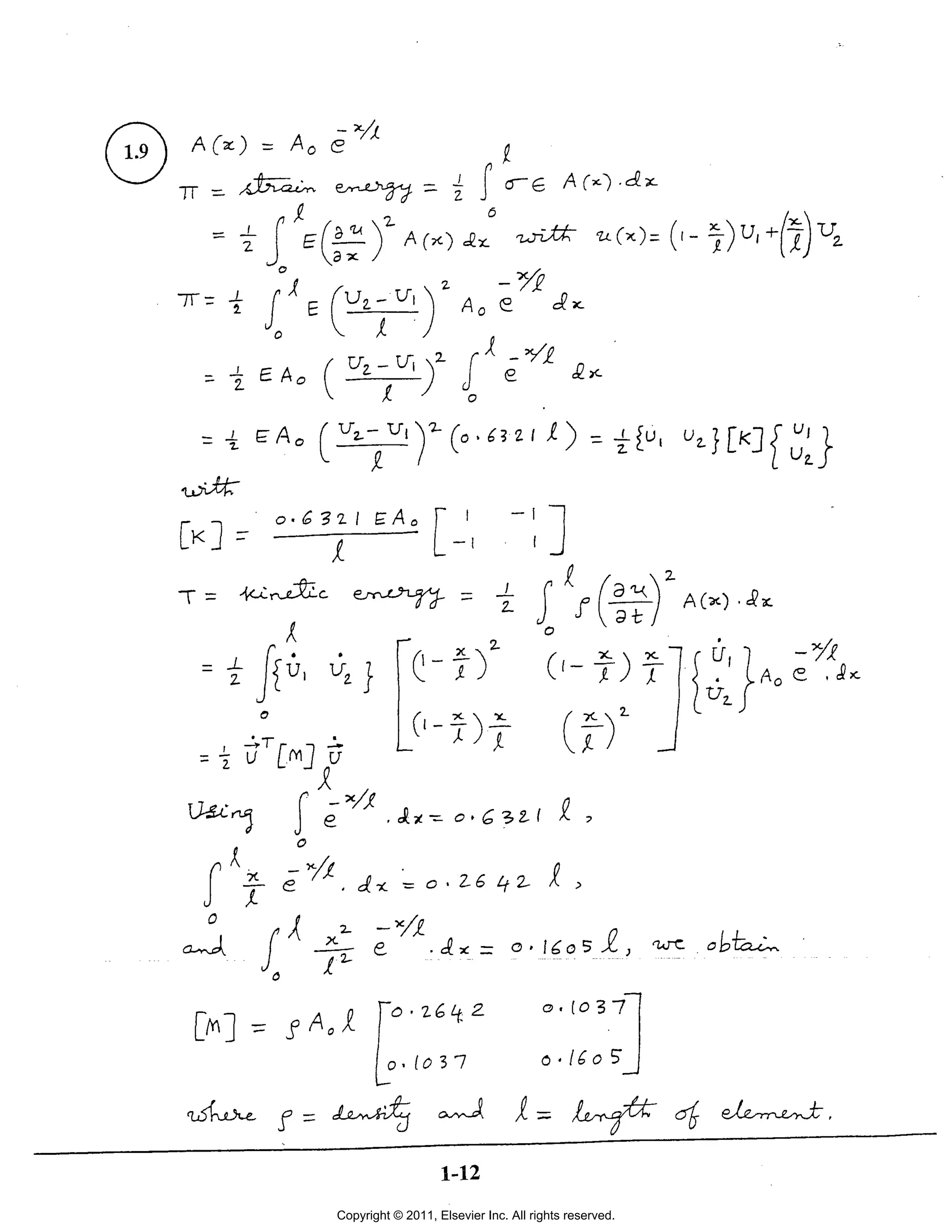 Solution Manual For The Finite Element Method In Engineering Fifth