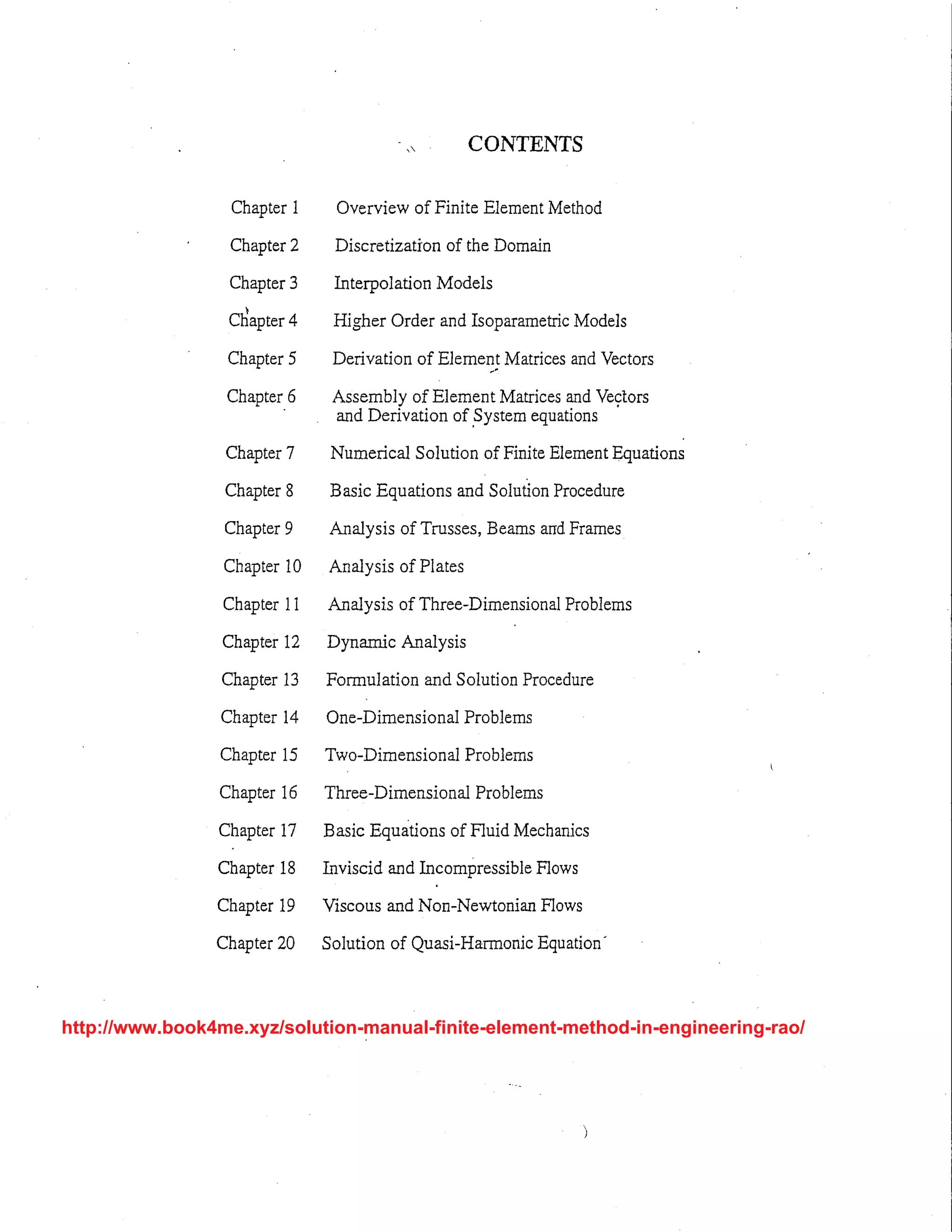 Solution manual for the finite element method in engineering, fifth edition singiresu s. rao | PDF